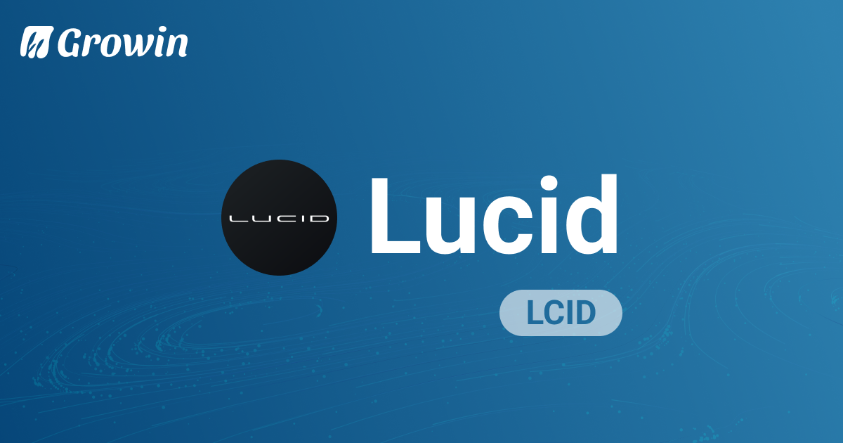 LCID - Lucid group, inc. 最新股價 & AI 分析 - Growin